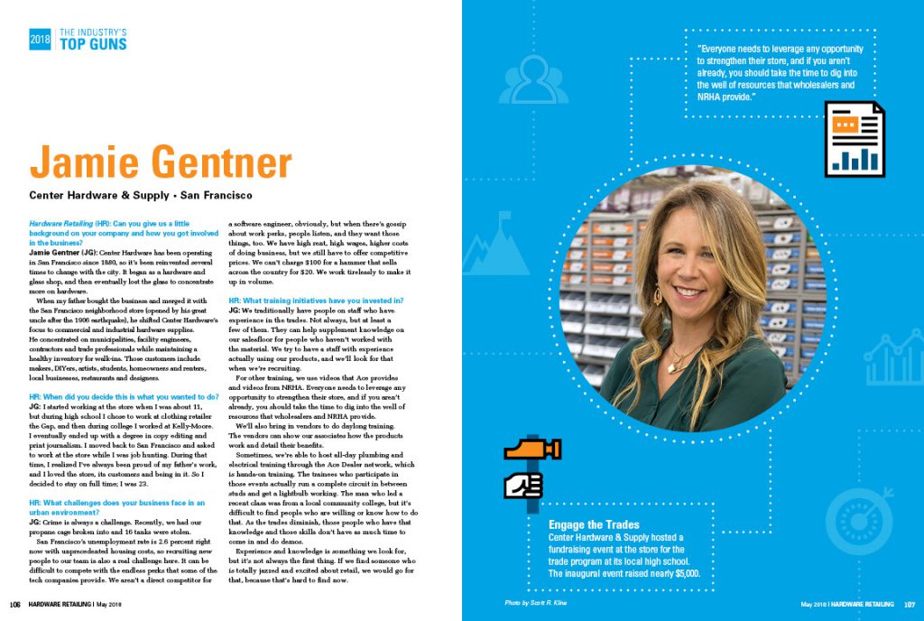 Introducing 2018 Top Gun Honoree Jamie Gentner | Hardware Retailing