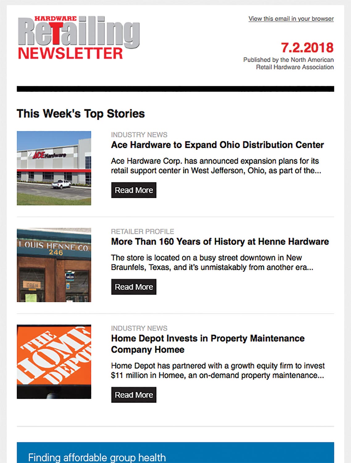 Newsletter | Hardware Retailing