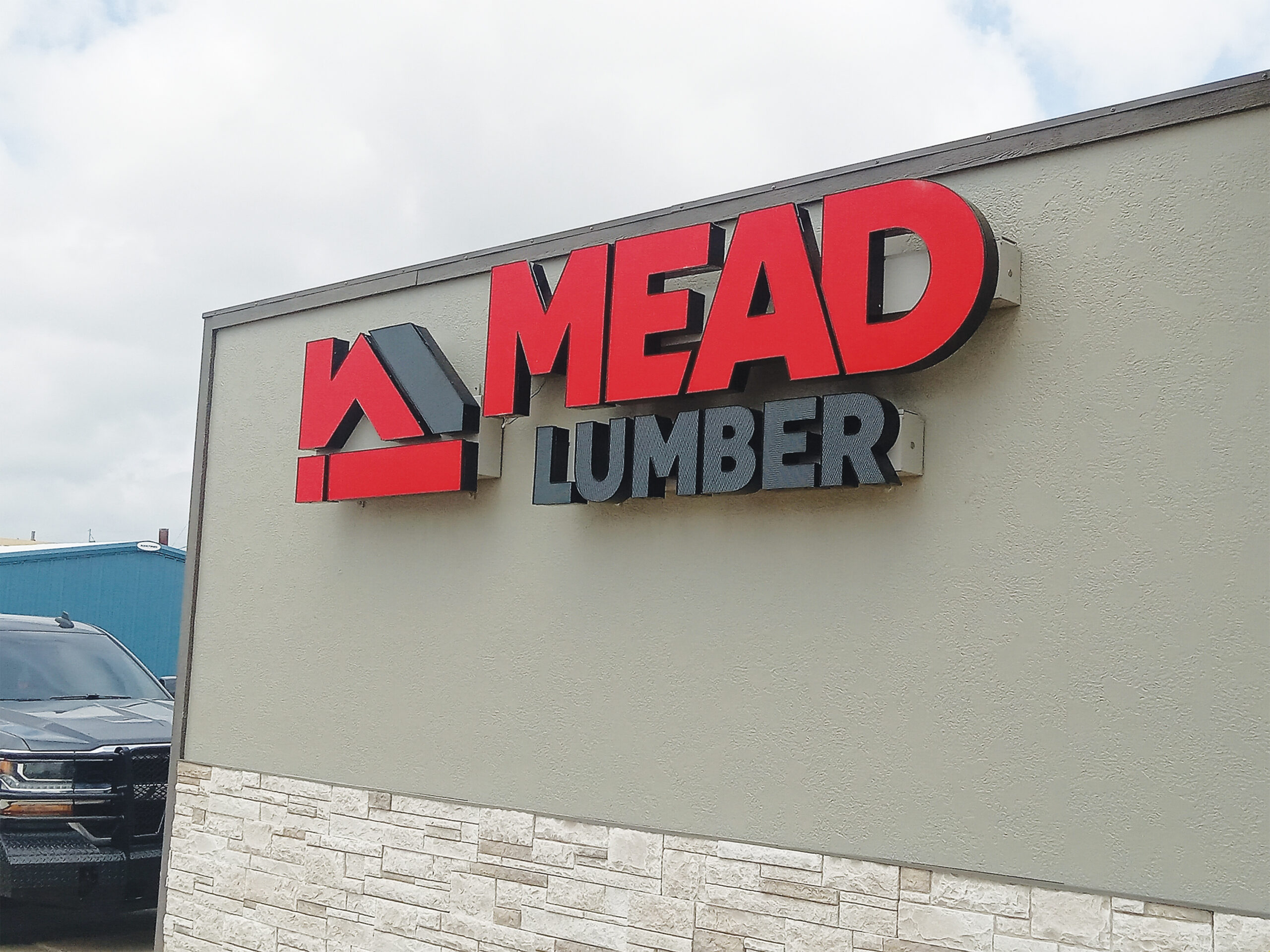 Mead Lumber Rebrand Building Signage | Hardware Retailing